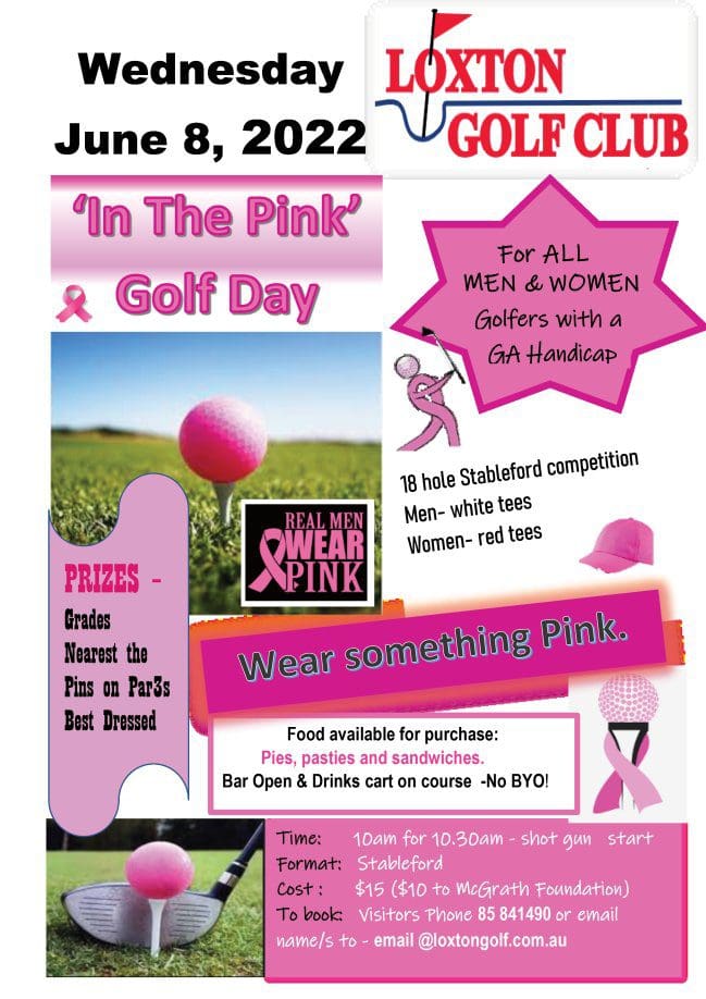 Upcoming Events | Loxton Golf Club